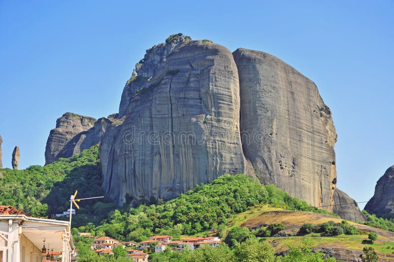 Beautiful Rock Formation in Meteora, Greece Stock Photo - Image of ...