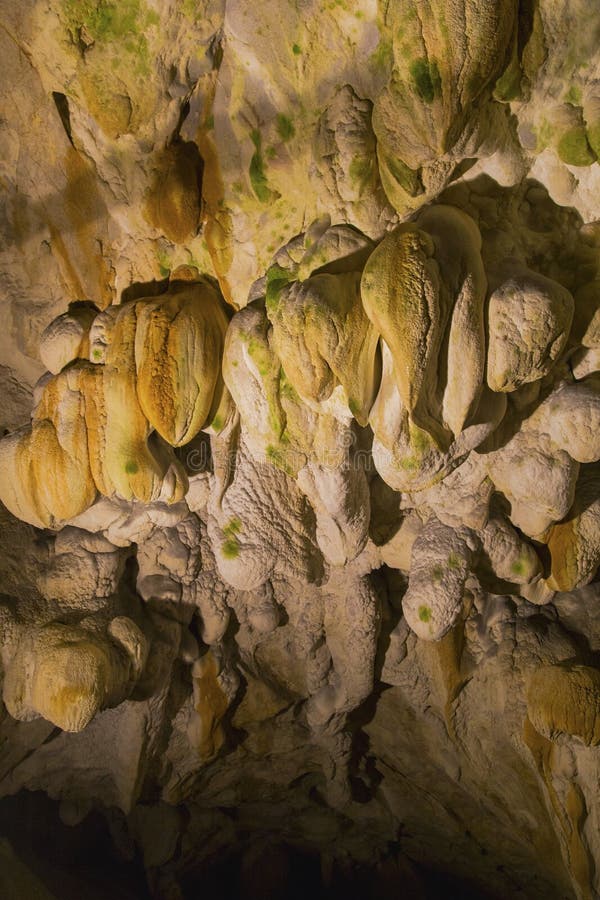 Rock Formations Inside A Cave Stock Photo - Image of moist, speleology ...