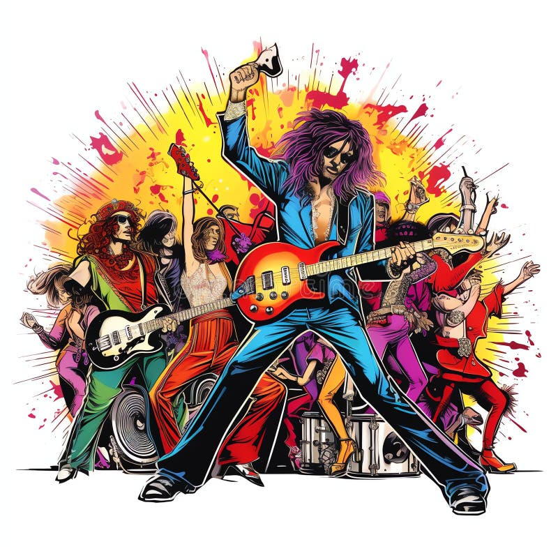 Beautiful Rock and Roll Dance Clipart Illustration Stock Illustration ...
