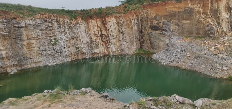 A Beautiful Rock Structure and Land Scape Stock Photo - Image of famous ...