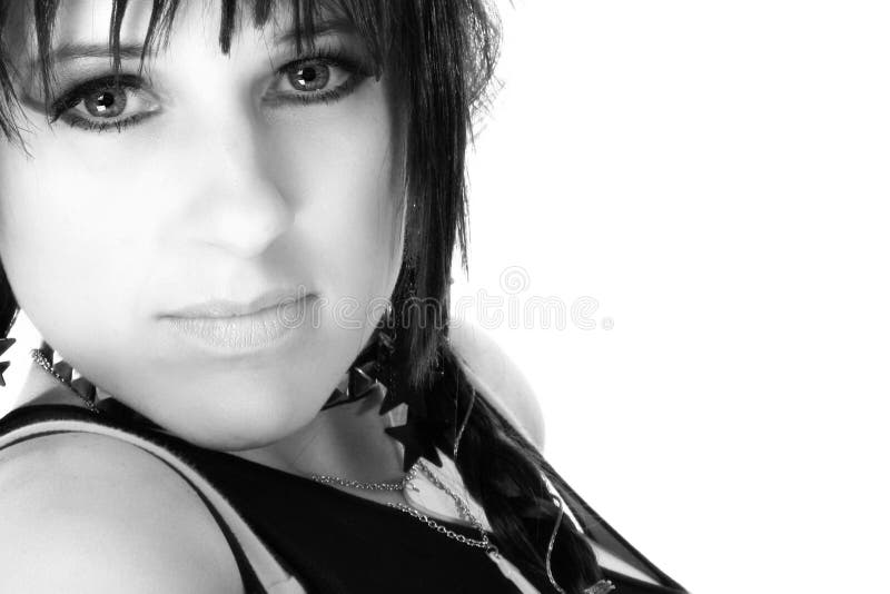 Beautiful Rocker Chick stock image. Image of retro, adult - 3625157