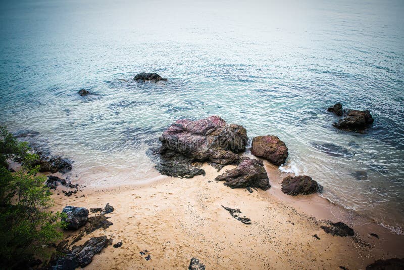 Rocks and Seashore for Background Stock Image - Image of rocky ...