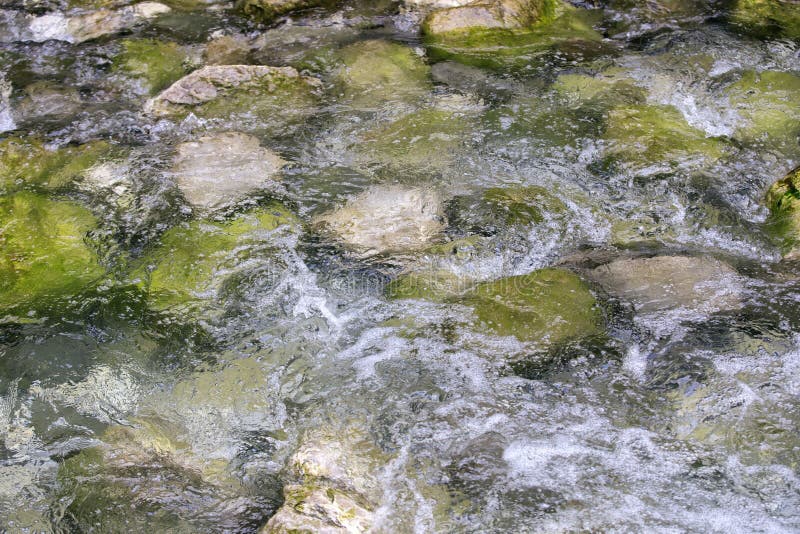 Beautiful Rocks in Stream with Water Stock Photo - Image of clean ...