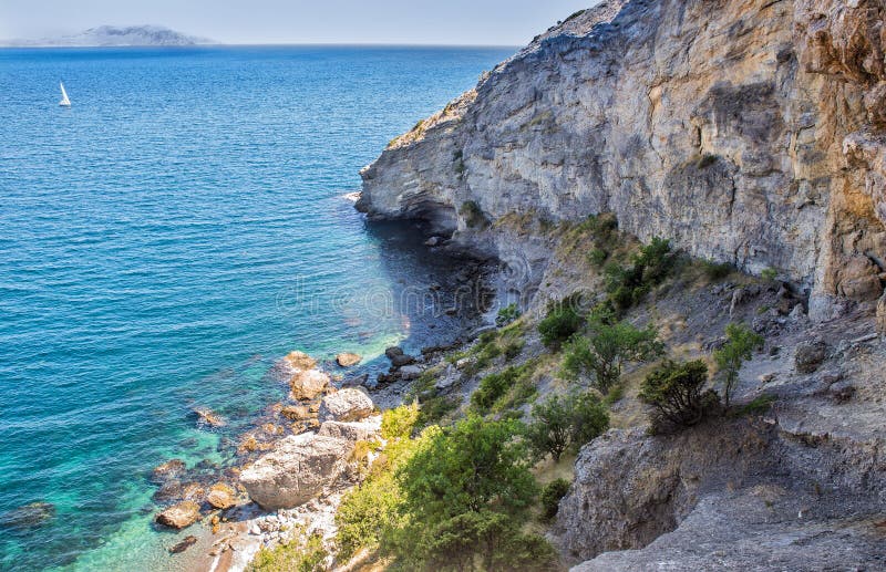 Beautiful Rocky Cape on the Seafront Stock Photo - Image of coastline ...