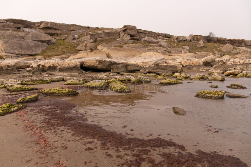 Beautiful rocky seashore stock image. Image of beautiful - 268245289