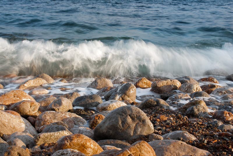 Beautiful rocky sea beach stock image. Image of beautiful - 23556061