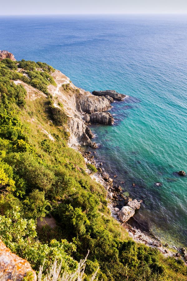 Beautiful rocky sea coast stock image. Image of paradise - 32501833