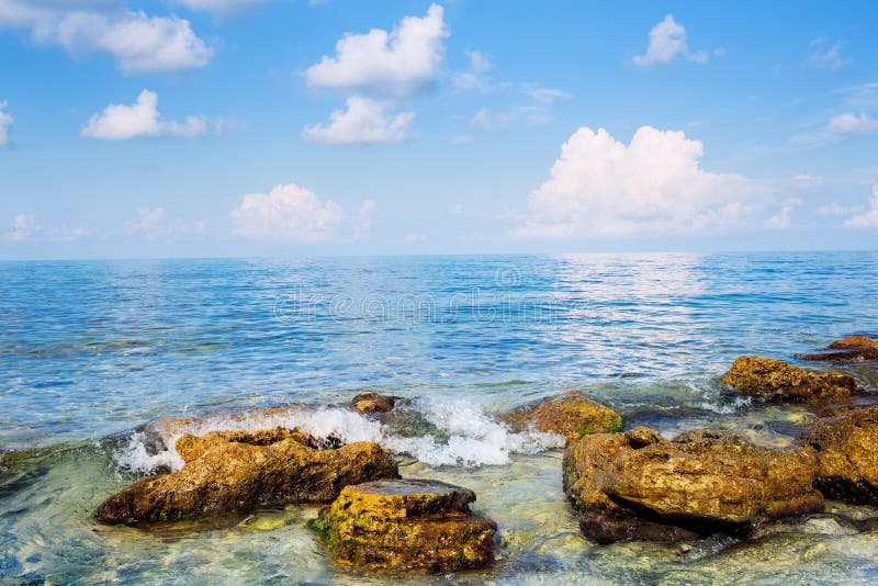 Beautiful rocky sea coast stock image. Image of cliffs - 32501849