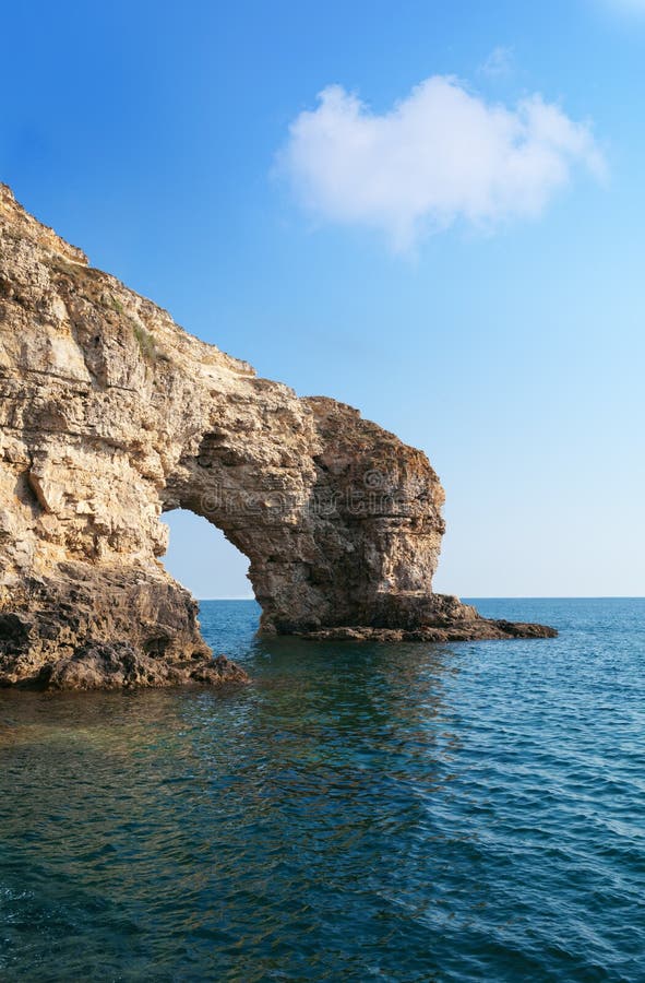 Beautiful rocky sea coast stock photo. Image of coastal - 32864714