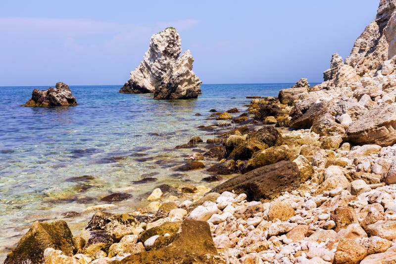 Beautiful rocky sea coast stock image. Image of outdoor - 33315347