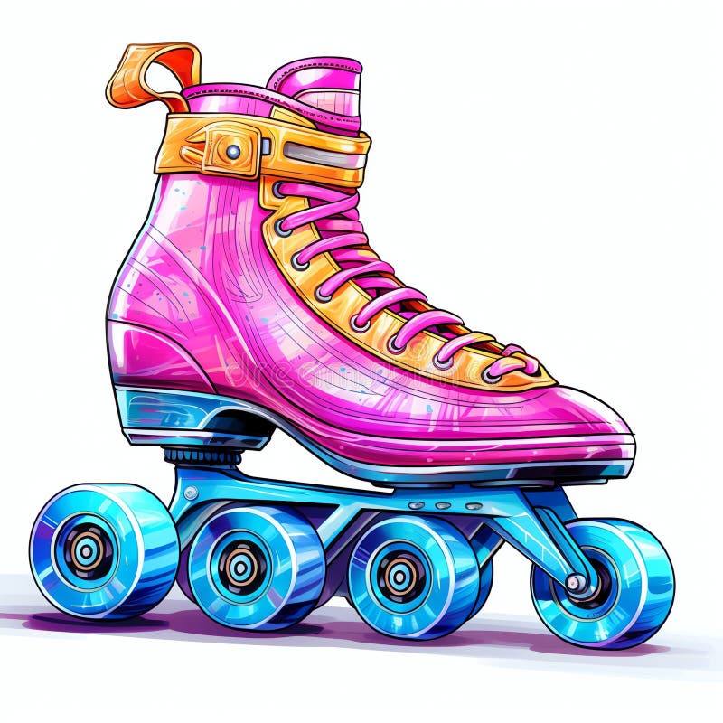 Beautiful Roller Skate Key Clipart Illustration Stock Illustration ...