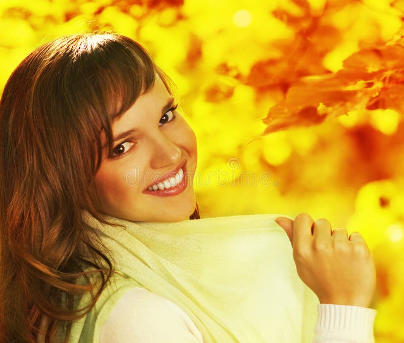 Beautiful Romantic Brunette Stock Photo - Image of close, leisure: 6381458