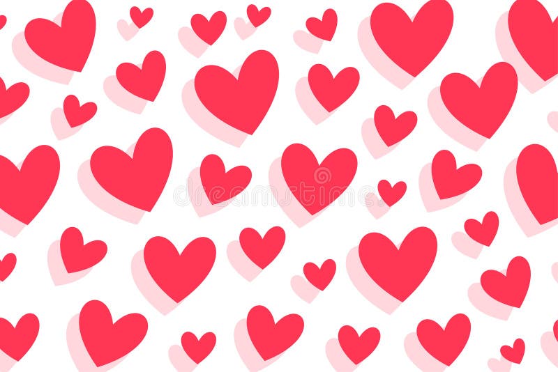 Beautiful Romantic Love Heart Pattern Backdrop for Wrapping Paper Stock ...