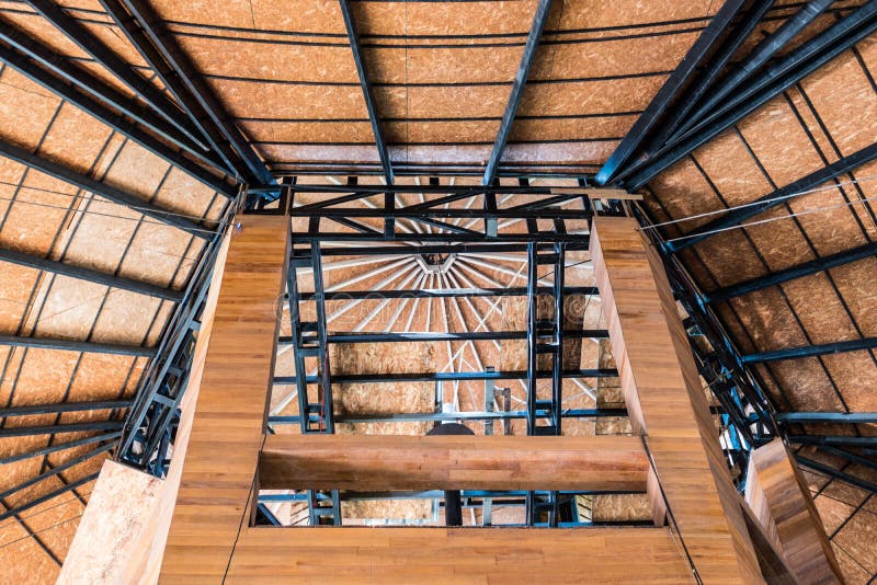 Beautiful roof structure stock image. Image of loft, arch - 93083157