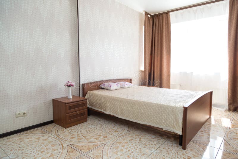 A Beautiful Room in a Country Hotel with a Large Double Stock Image ...