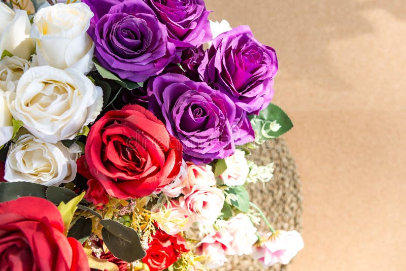 Beautiful Rose of Artificial Flowers, Artificial Pastel Rose Flowers ...