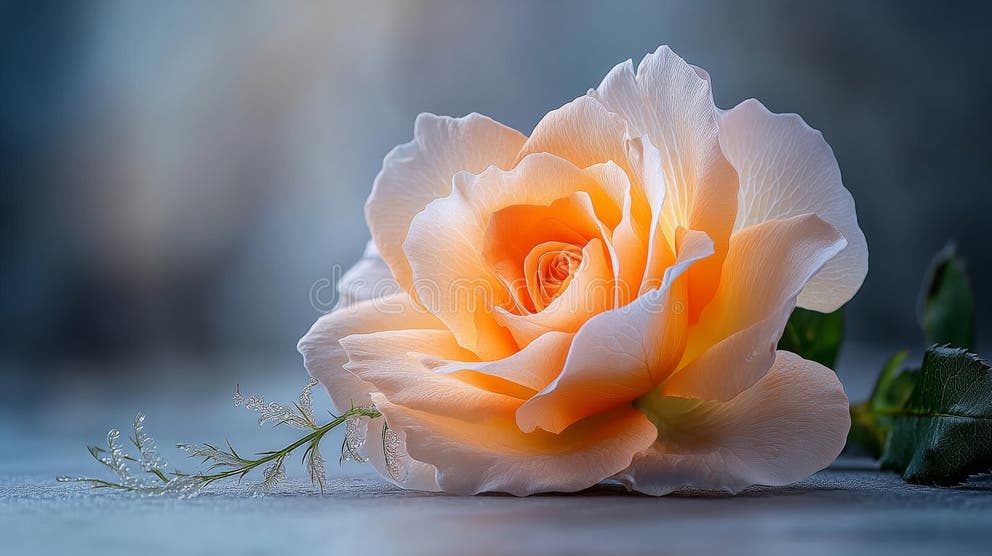 A Beautiful Rose for Love stock illustration. Illustration of gift ...