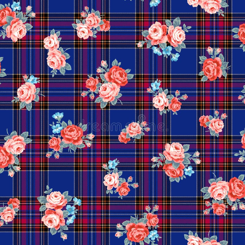 Beautiful Rose Pattern Perfect for Textile Design, Stock Illustration ...