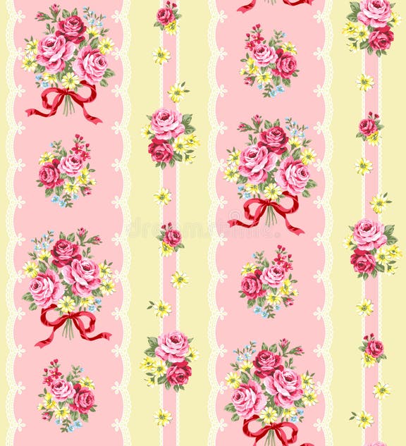 Cute Rose Pattern Perfect for Textile Patterns, Stock Illustration ...