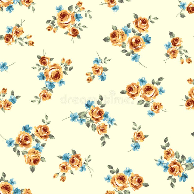 Beautiful Rose Pattern Perfect for Textile Design, Stock Vector ...