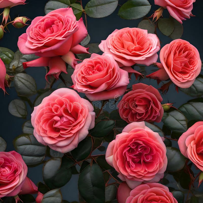 Beautiful Roses Invitation Card Template Stock Vector - Illustration of ...