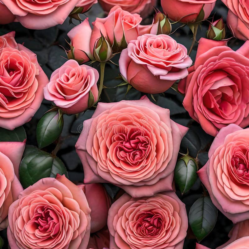 Beautiful Roses - Ai Generated Image Stock Illustration - Illustration ...