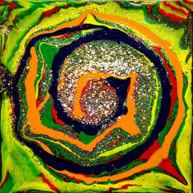 A Beautiful Rotational Painting, a Child Art Stock Illustration ...