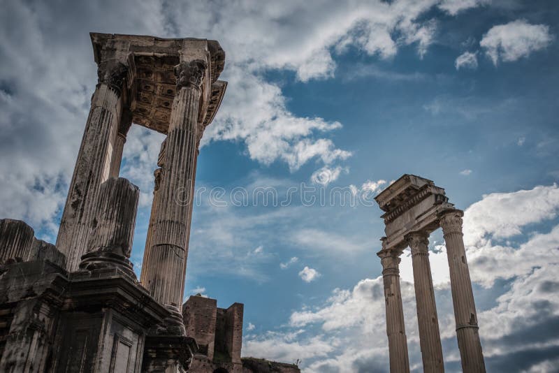 Forum Romanum stock image. Image of ruins, rome, ancient - 185870533