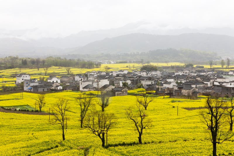 Beautiful Rural Landscape in China Stock Photo - Image of asian, county ...