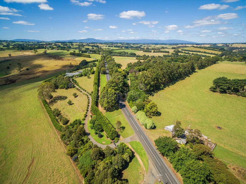 Beautiful Rural View on Hot Summer Day. Stock Photo - Image of land ...