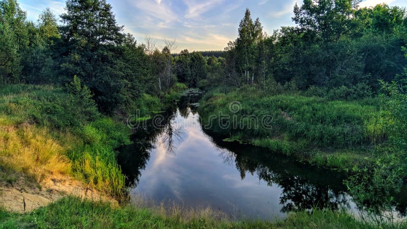 Beautiful russian river stock photo. Image of beautiful - 123295038