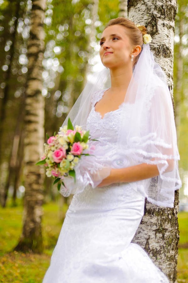 Beautiful Russian Young Bride Stock Photo - Image of bright, love: 57105920