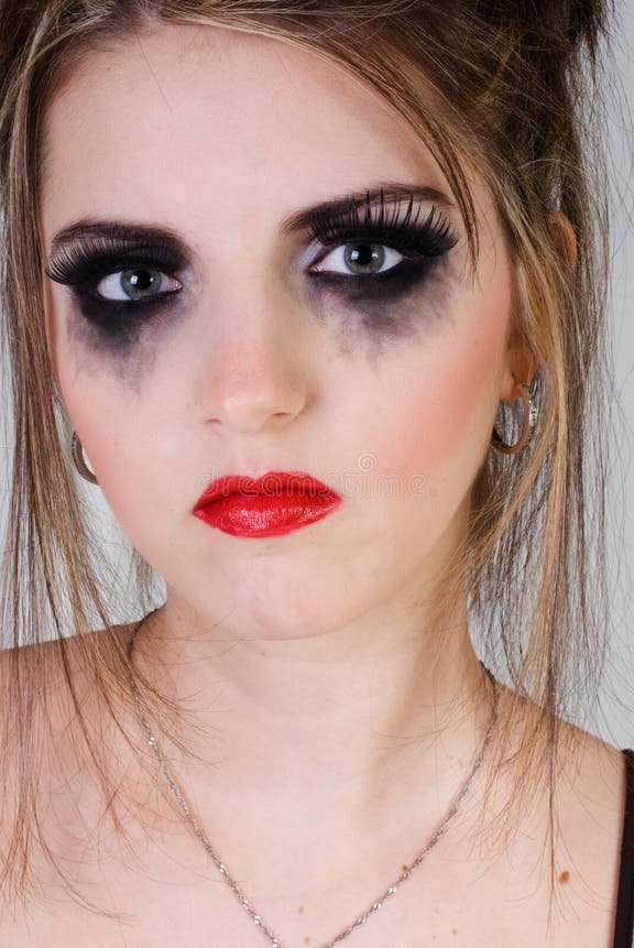 Beautiful sad model stock image. Image of people, lips - 23923607