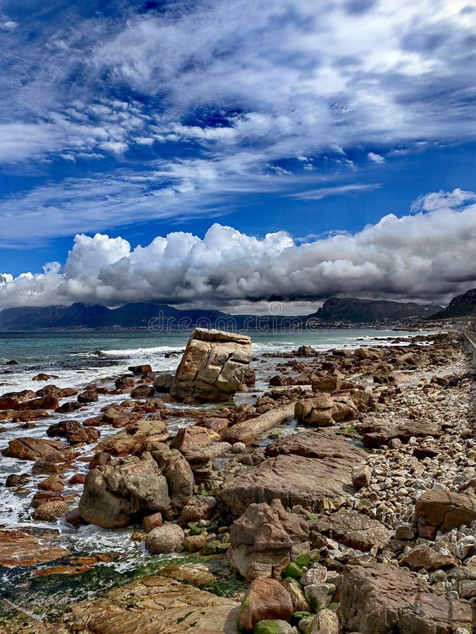 Beautiful Saint James Beach in Cape Town. Stock Image - Image of ...