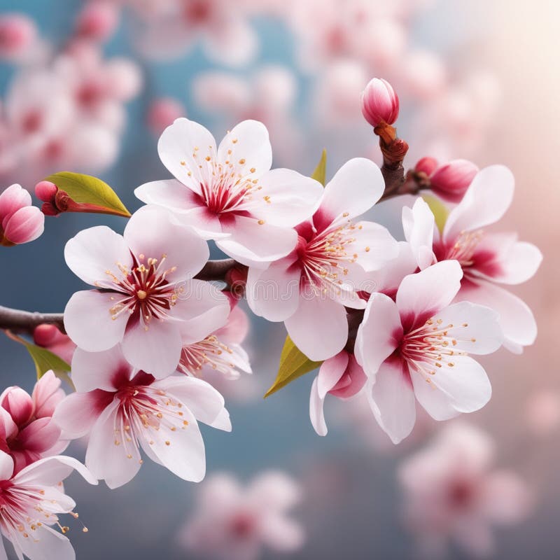 Beautiful Sakura Background 3d Stock Illustrations – 1,915 Beautiful ...