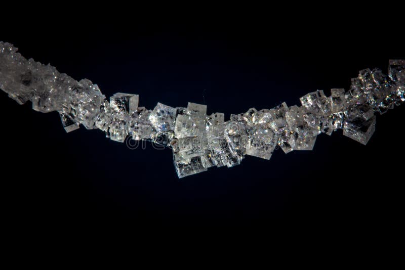 Beautiful Salt Crystals on a String. Stock Photo - Image of style ...