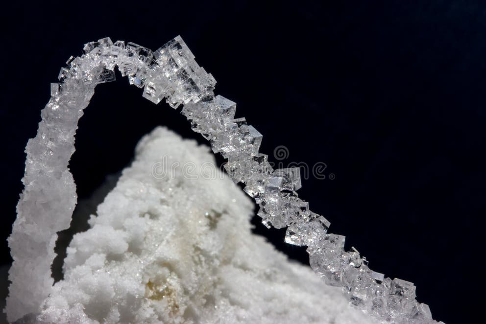 Beautiful Salt Crystals on a String. Stock Image - Image of decoration ...
