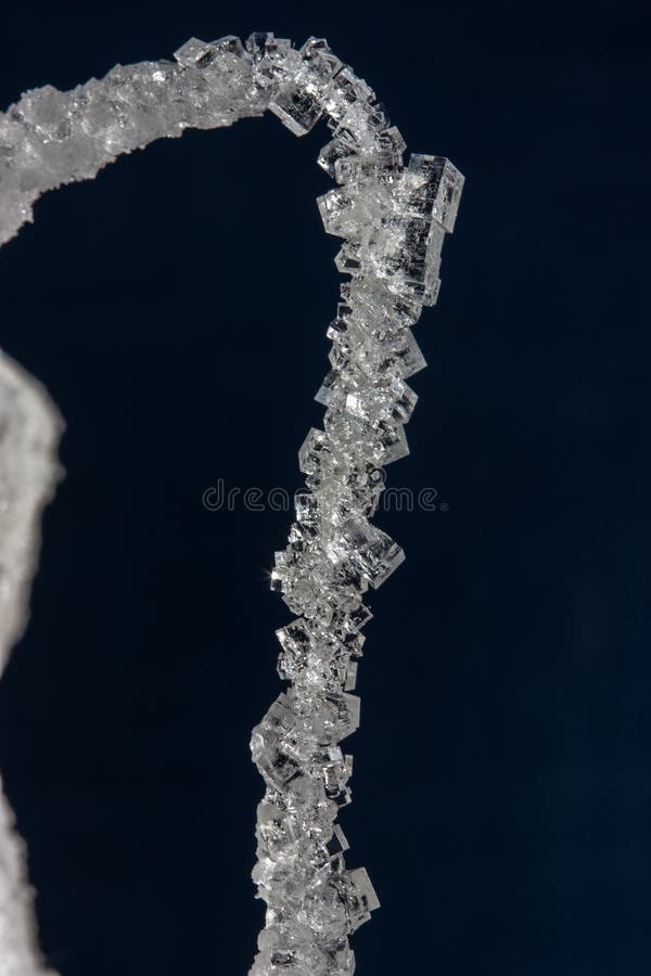 Beautiful Salt Crystals on a String. Stock Image - Image of decoration ...