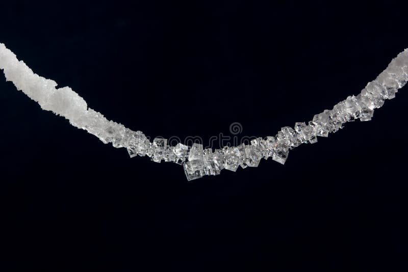 Beautiful Salt Crystals on a String. Stock Photo - Image of natural ...