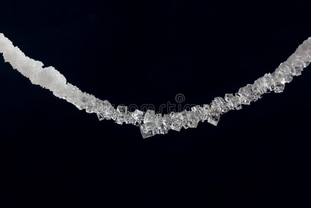 Beautiful Salt Crystals on a String. Stock Photo - Image of natural ...