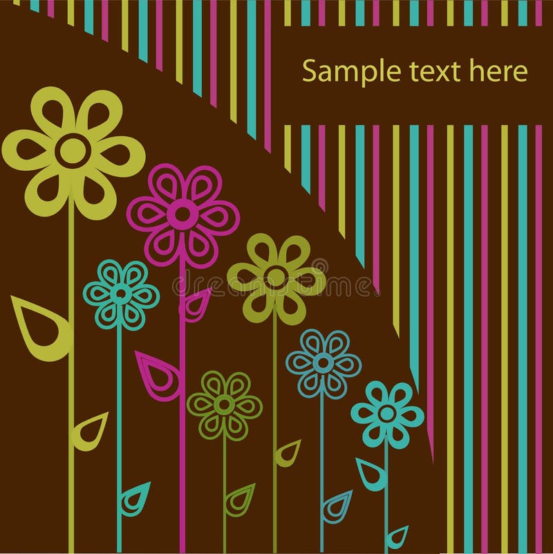 Beautiful Sample from Flowers Stock Vector - Illustration of blossom ...
