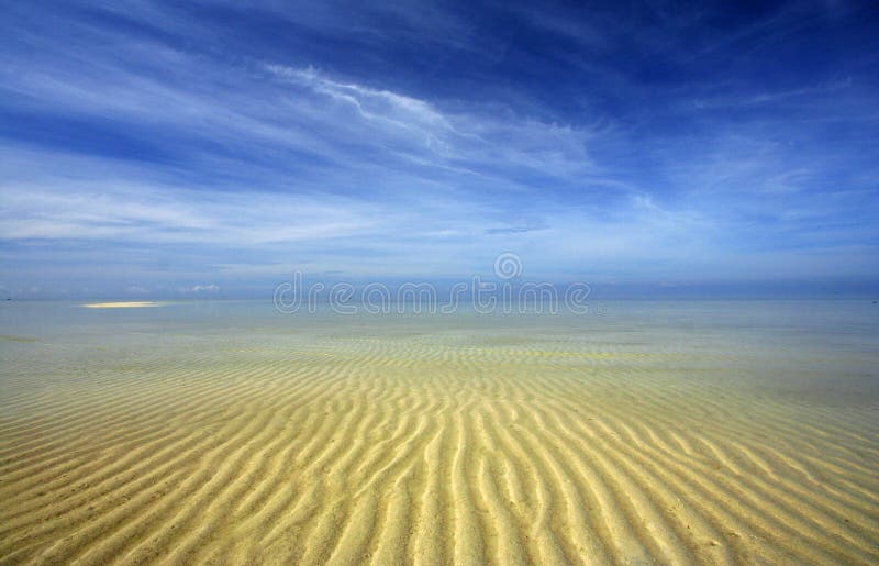 Beautiful sand beach stock image. Image of tourism, tide - 79771421