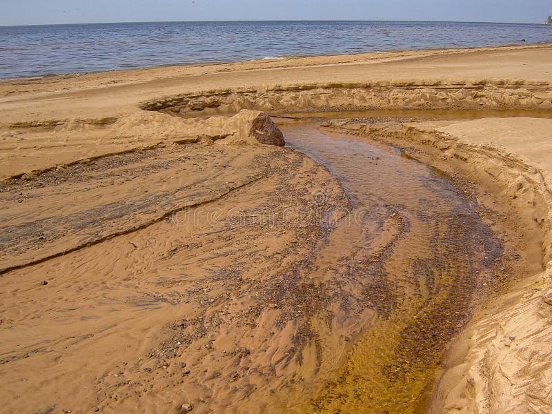 Sand Texture of Wind, Water and Sand Stock Image - Image of seaside ...