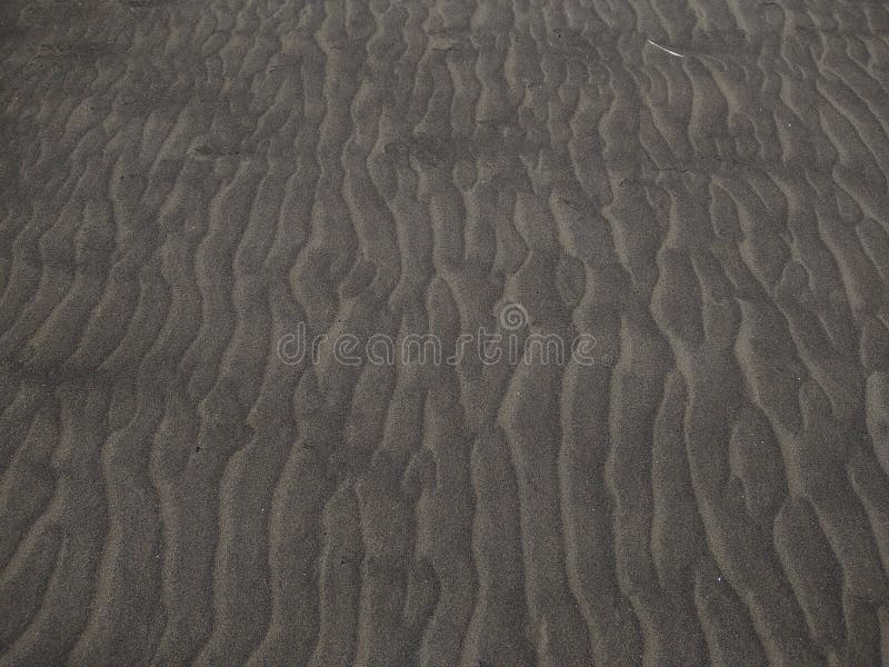 Beautiful Sand Wave Pattern in the Beach Stock Photo - Image of soil ...