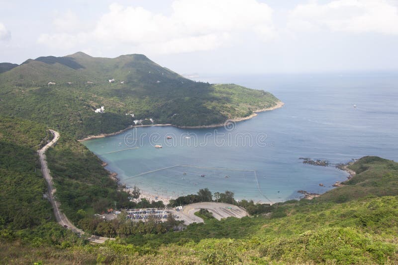 A Beautiful Sandy Beach in Hong Kong Clear Water Stock Photo - Image of ...