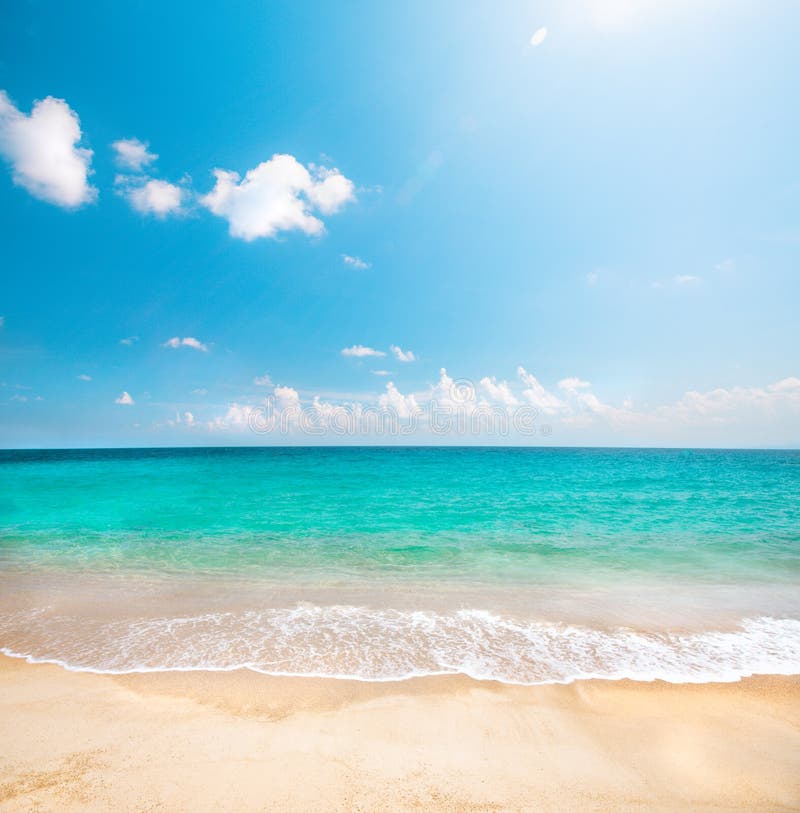 Beach and Tropical Sea. Koh Samui, Thailand Stock Image - Image of ...