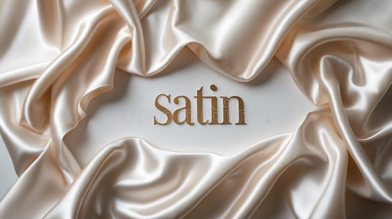 Soft Satin Fabric Displayed Artistically with Typography on Textured ...