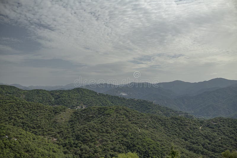 Beautiful Scene of a Green Field and Hills Stock Image - Image of knoll ...
