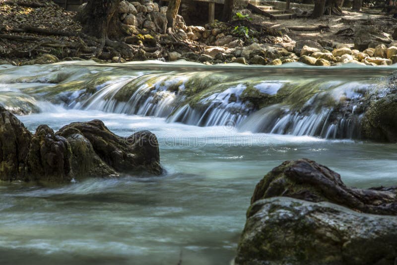 Beautiful Scene of Large Rocks in the River Located in Chiapas, Mexico ...
