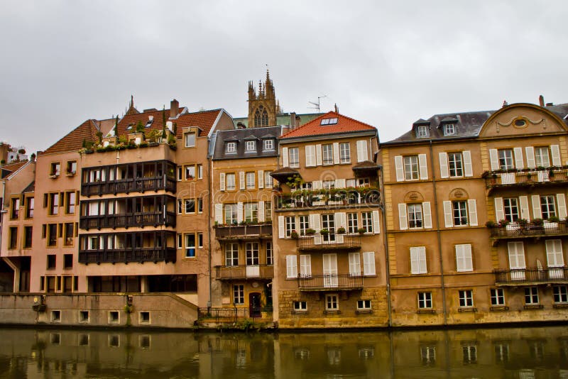 Beautiful Scene in Metz stock image. Image of trip, destination - 35897613
